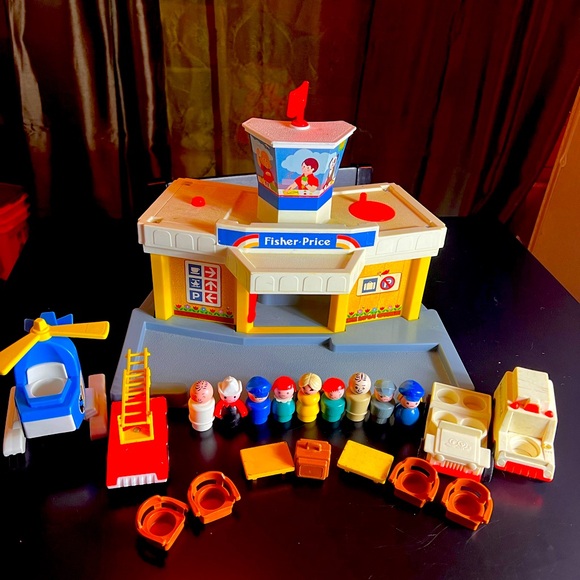 Fisher-Price | Toys | Fisher Price 98 Vintage Jetport Airport | Poshmark